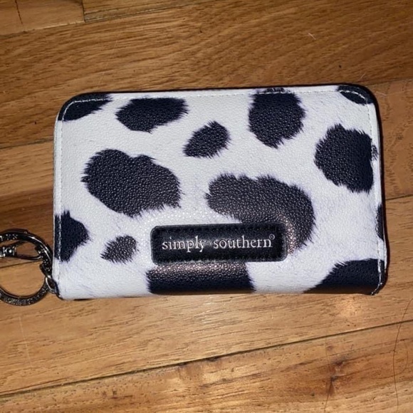 Simply Southern | Bags | Simply Southern Cow Print Wallet | Poshmark